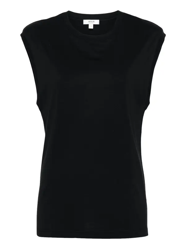 AGOLDE Crew-neck Tank Top - Black