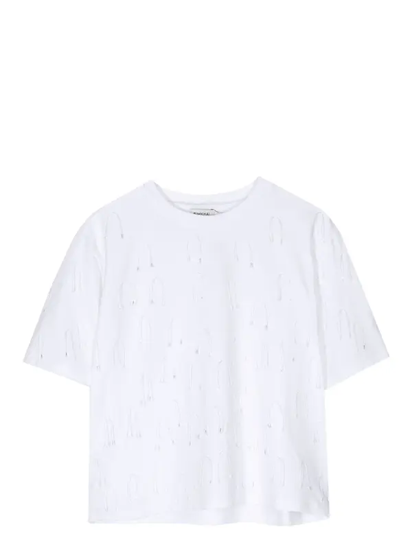 Simkhai Amaru String-embellished T-shirt - White