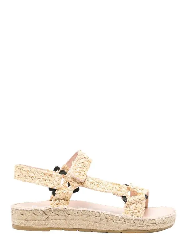 Manebí Yucatan Raffia Espadrille Sandals - Neutrals