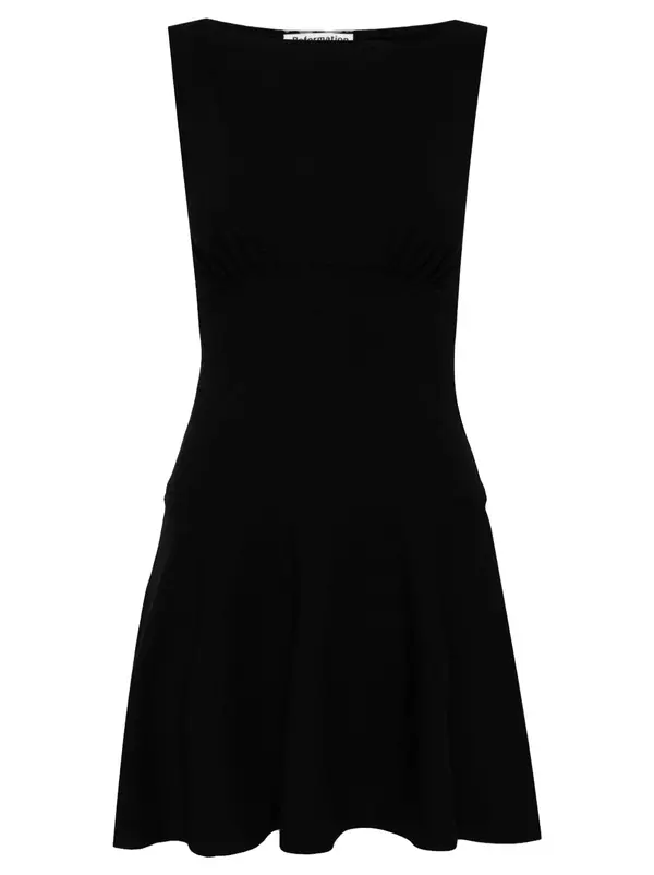 REFORMATION Mayve Organic Cotton Mini Dress - Black