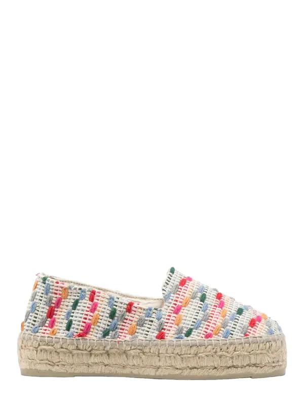 Manebí Geometric Platform Espadrilles - Blue