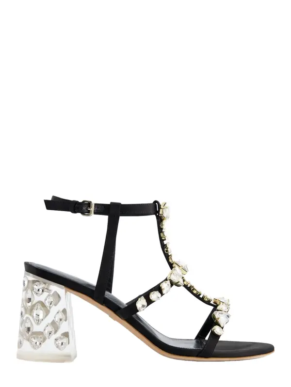 Giambattista Valli Diamond Dip Sandals - Black