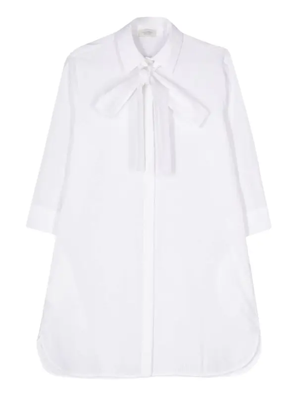 MAZZARELLI Seersucker Cotton Shirt - White