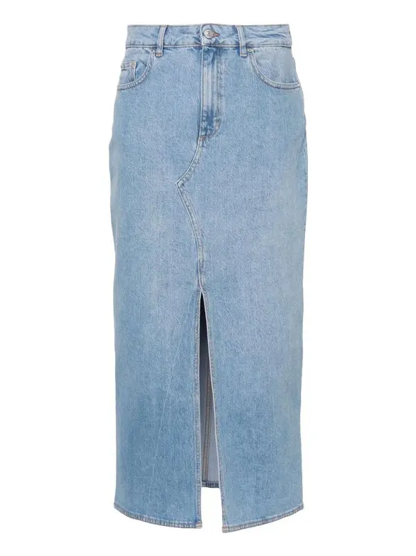 CHIARA FERRAGNI Eye Star Denim Skirt - Blue