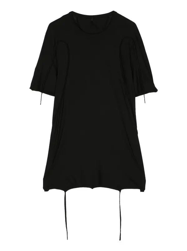 Masnada Strap-detail Cotton T-shirt - Black
