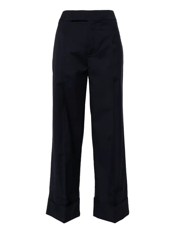 SA SU PHI High-rise Wool Trousers - Blue