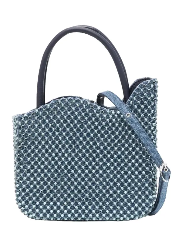 LE SILLA Gilda Rhinestone-embellished Mini Bag - Blue