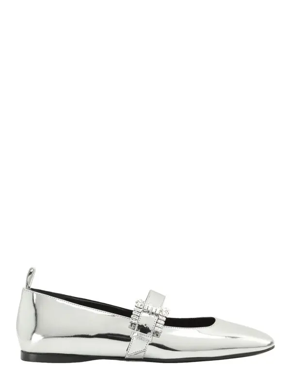 SERGIO ROSSI Sr Twenty Ballerina Flats - Silver
