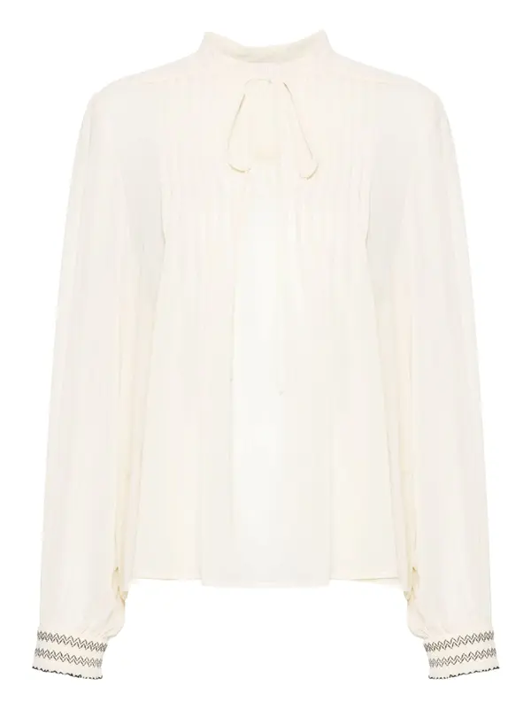 Liu Jo Georgette Crepe Blouse - Neutrals