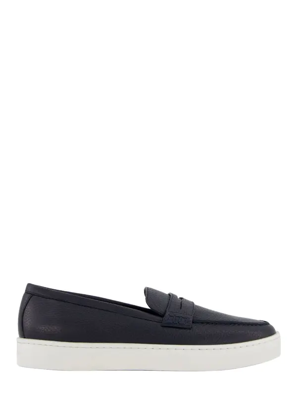 Manolo Blahnik Ellis Leather Loafers - Blue