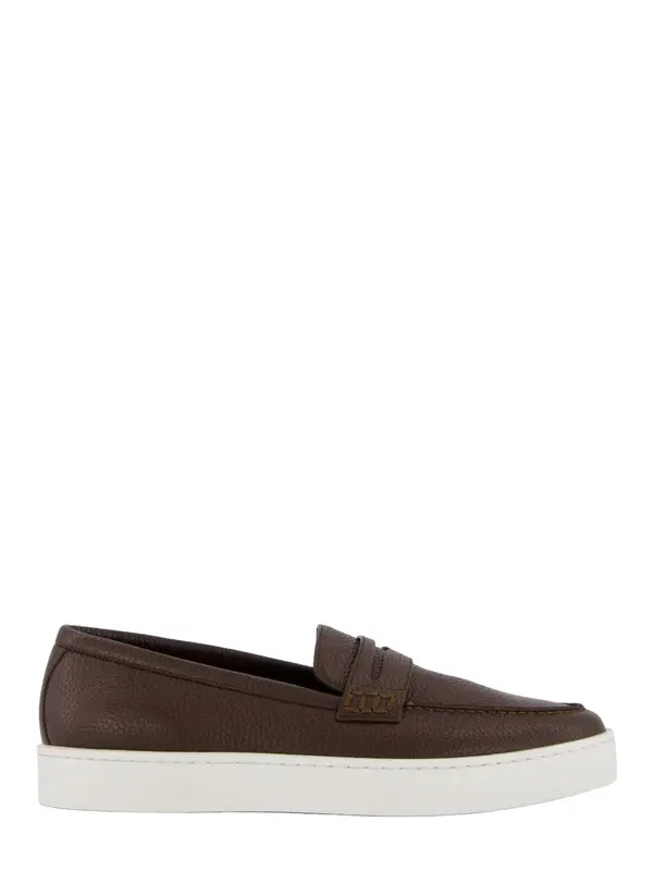 Manolo Blahnik Ellis Leather Loafers - Brown
