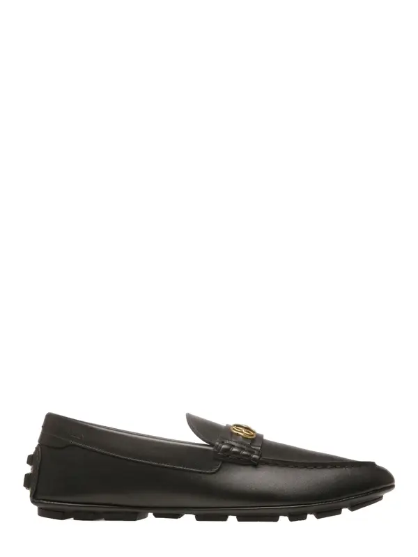 Bally Keeper Leather Boat Shoes - Black
