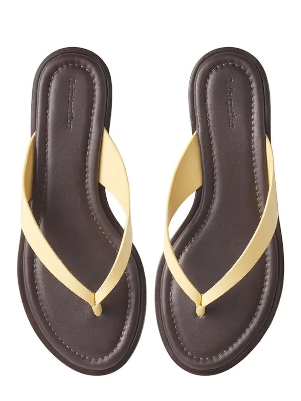 REFORMATION Jessie Thong Sandal - Yellow