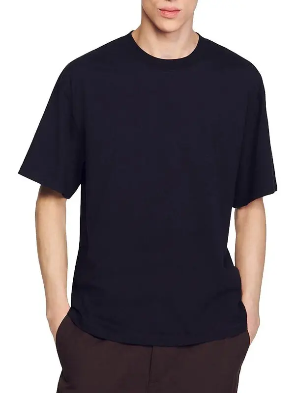 Sandro Logo Sleek Tee - Black