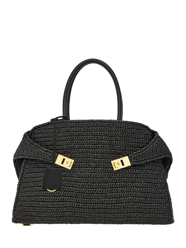 FERRAGAMO Hug Handbag - Black