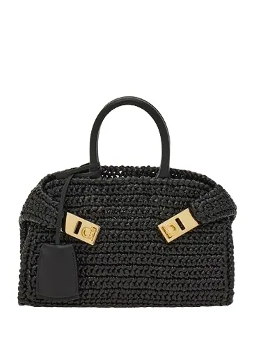 FERRAGAMO Hug Handbag Xs - Black