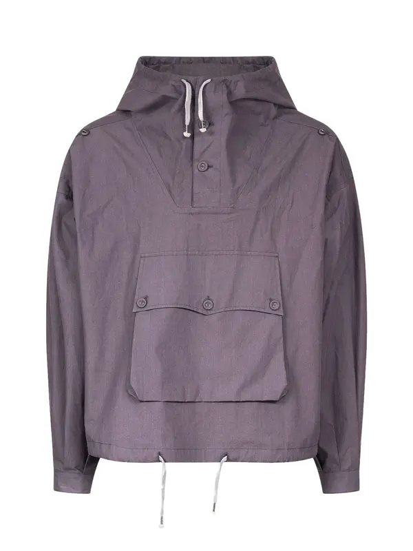 MAISON MARGIELA Coated Cotton Hoodie - Purple