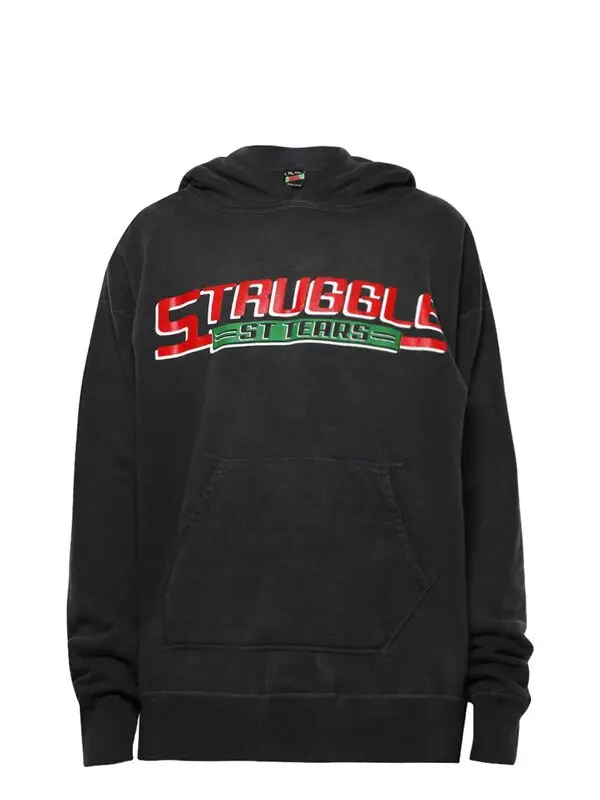 SAINT MXXXXXX X Denim Tears Struggle Hoodie - Black