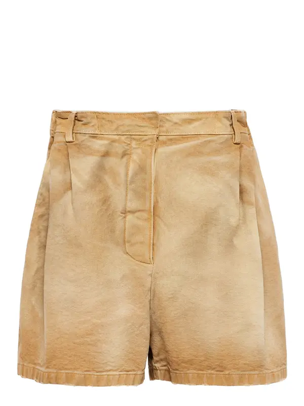 Prada Canvas Shorts - Beige
