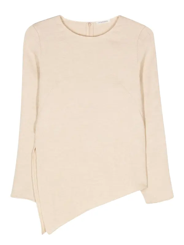 BY MALENE BIRGER Textured Asymmetric Top - Neutrals