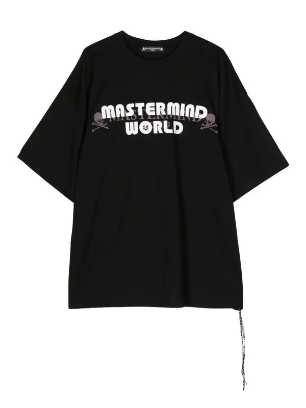 MASTERMIND WORLD Logo-print Cotton T-shirt - Black