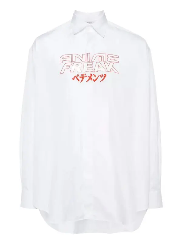 Vetements Anime Graphic Shirt - White