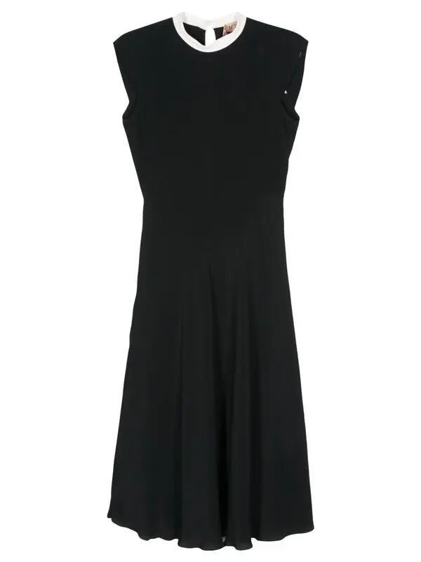 N°21 Crepe Midi Dress - Black