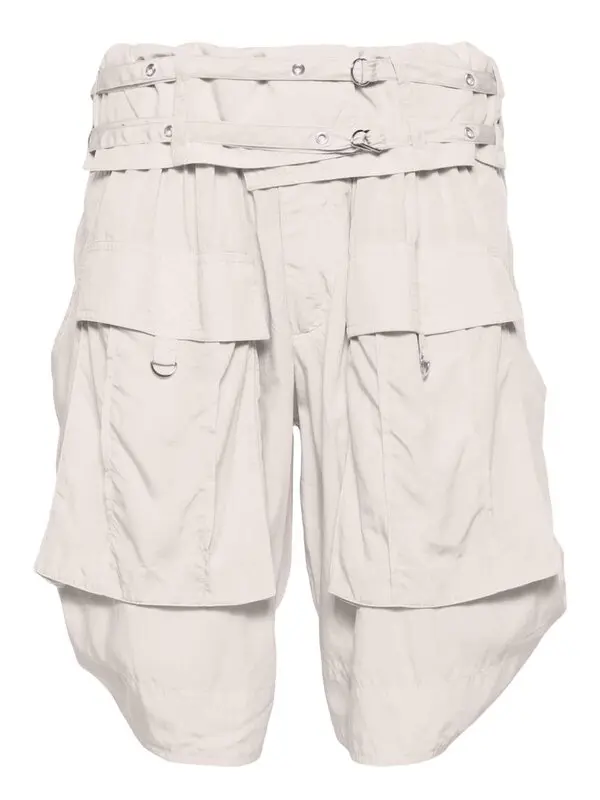 Isabel Marant Heidi Low-rise Belted Shorts - Neutrals