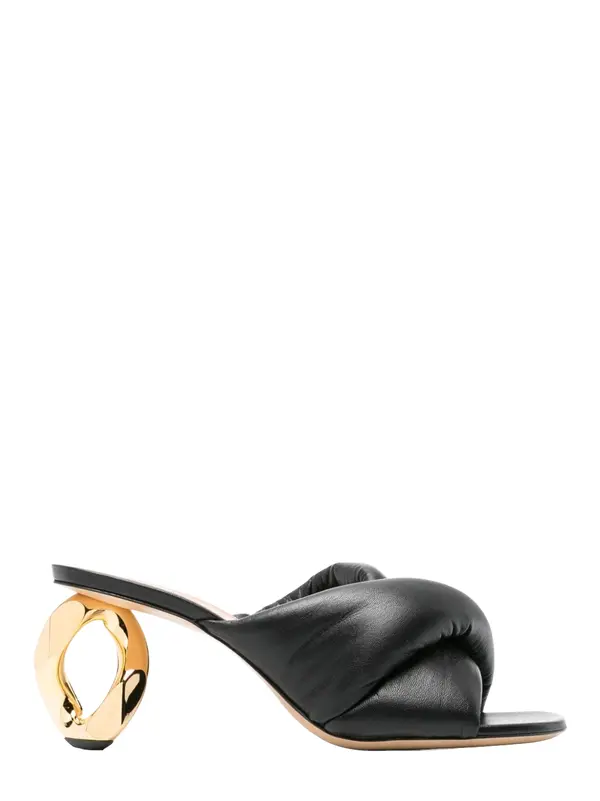 JW Anderson 80mm Chain Slip-on Sandals - Black
