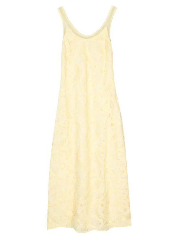 Simkhai Zakai Appliquéd Maxi Dress - Yellow
