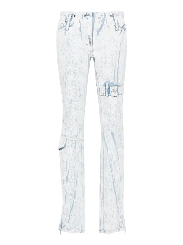 Acne Studios Low-rise Tapered-leg Jeans - Blue