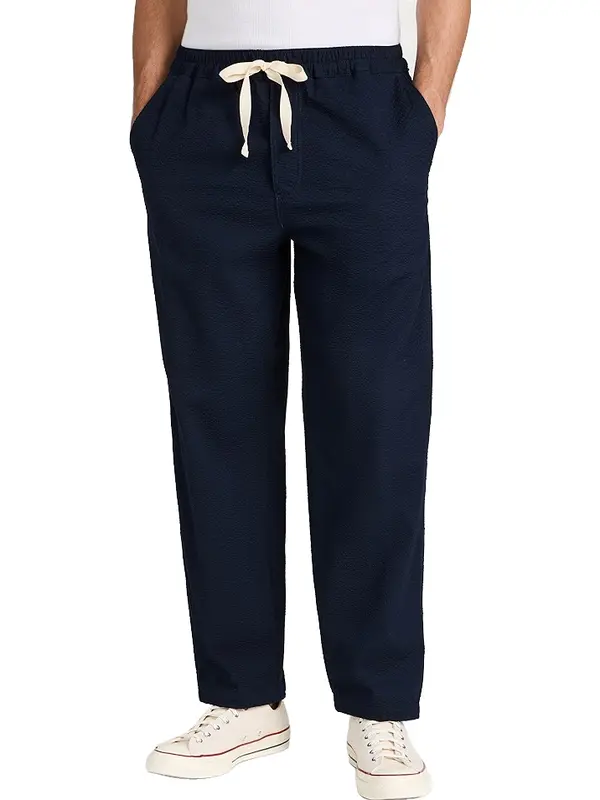 Howlin' Japanese Seersucker Pants - Navy Seersucker