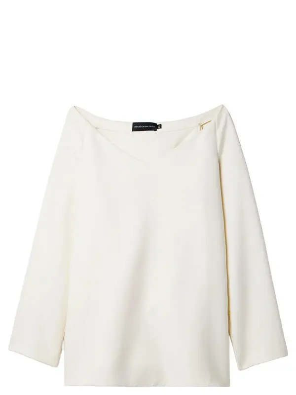 Brandon Maxwell The Zayna Wool-blend Mini Dress - Ivory