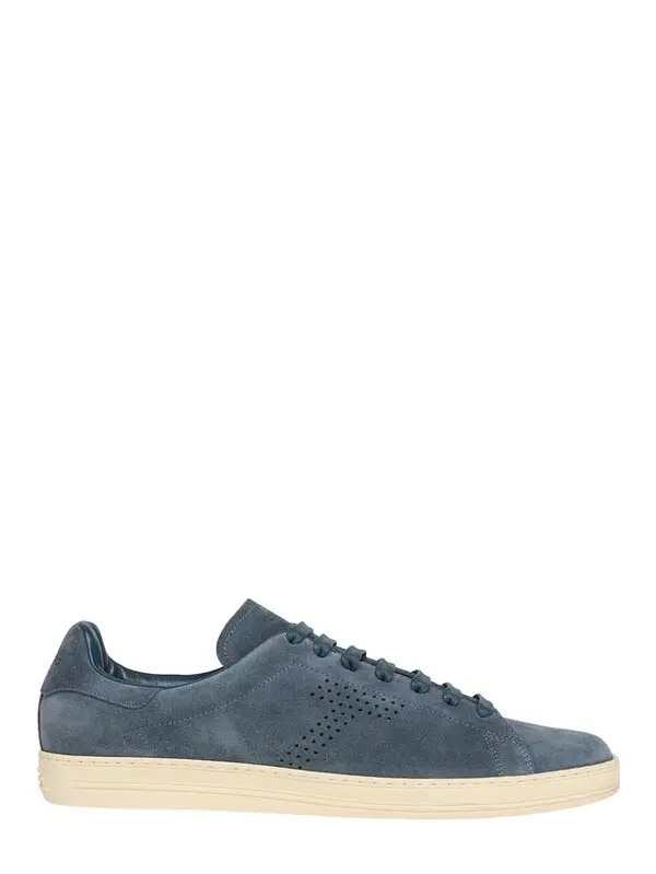TOM FORD Warwick Suede Sneakers - Brunette Cream
