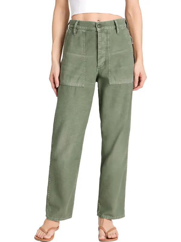 Polo Ralph Lauren Cotton Ricky Pants - Olive