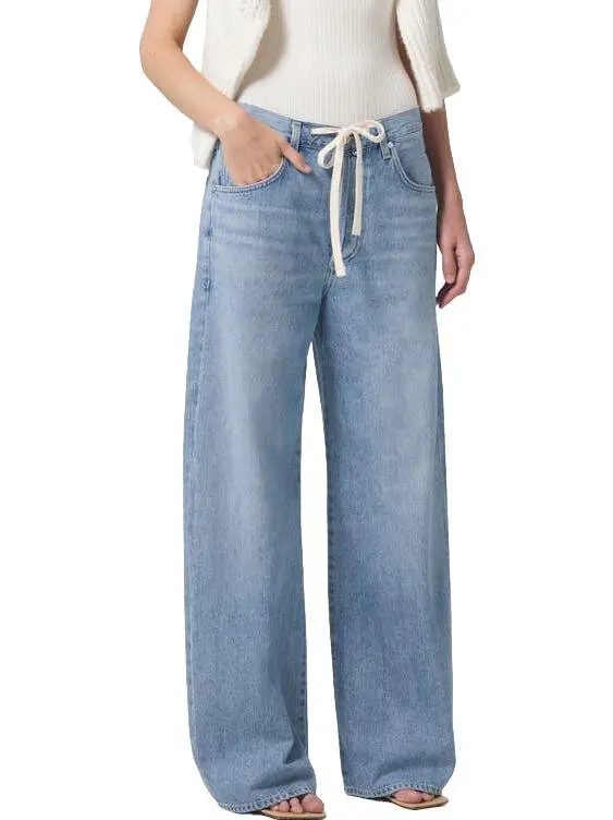 Citizens Of Humanity Brynn Wide Leg Trouser Jeans - Blue Lace Lt I