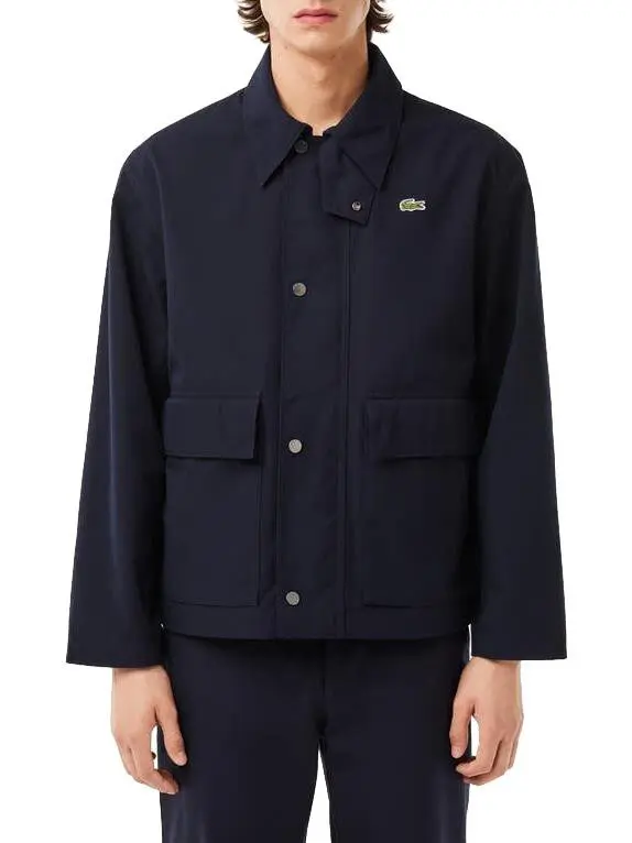 Lacoste Water-resistant Utility Jacket - Hde Abimes