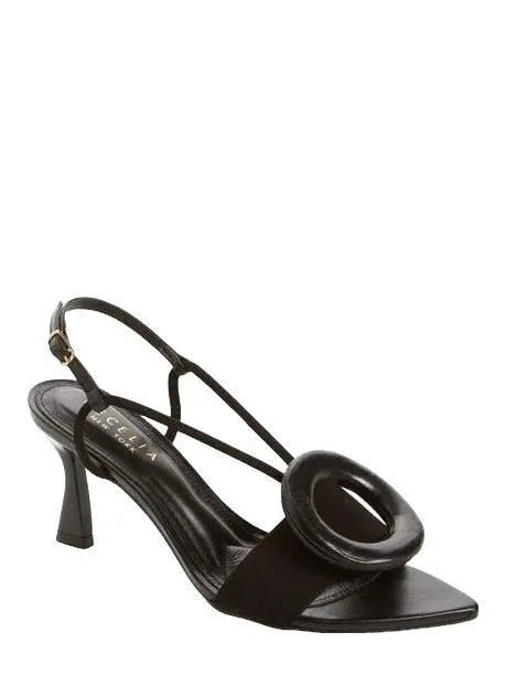 CECILIA NEW YORK Myra Slingback Sandal - Black Patent