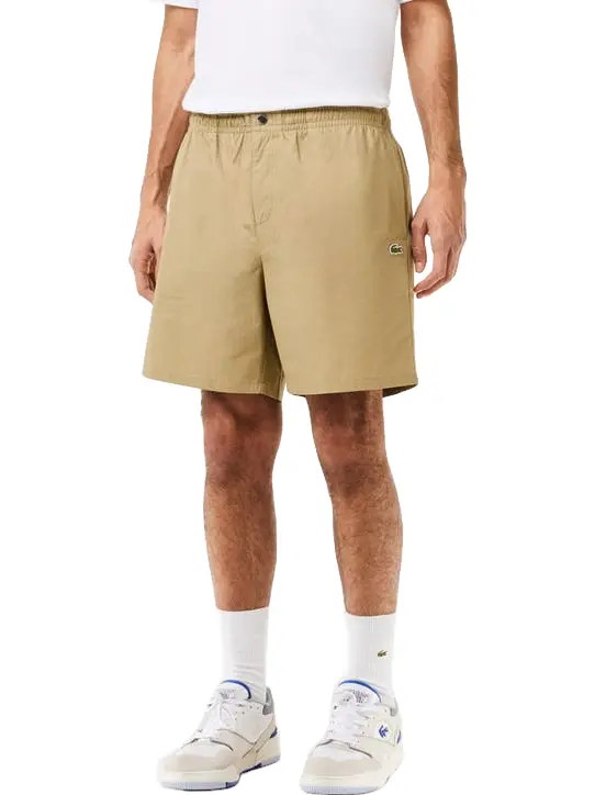 Lacoste Relaxed Cotton Twill Shorts - Cb8 Lion