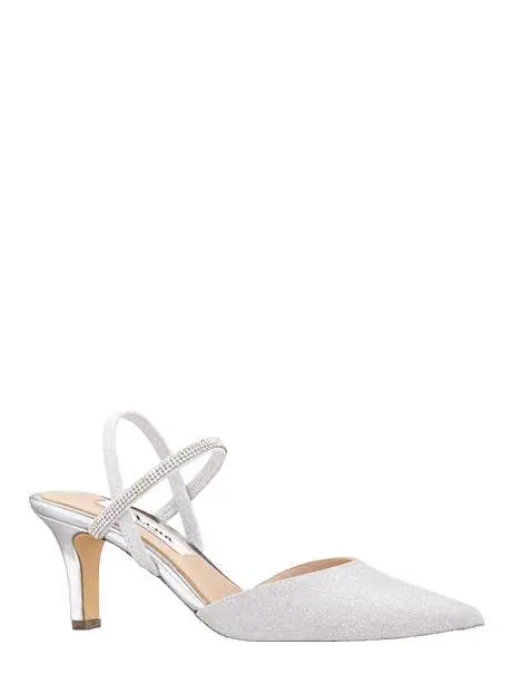 Nina Billie Slingback Pumps - Silver