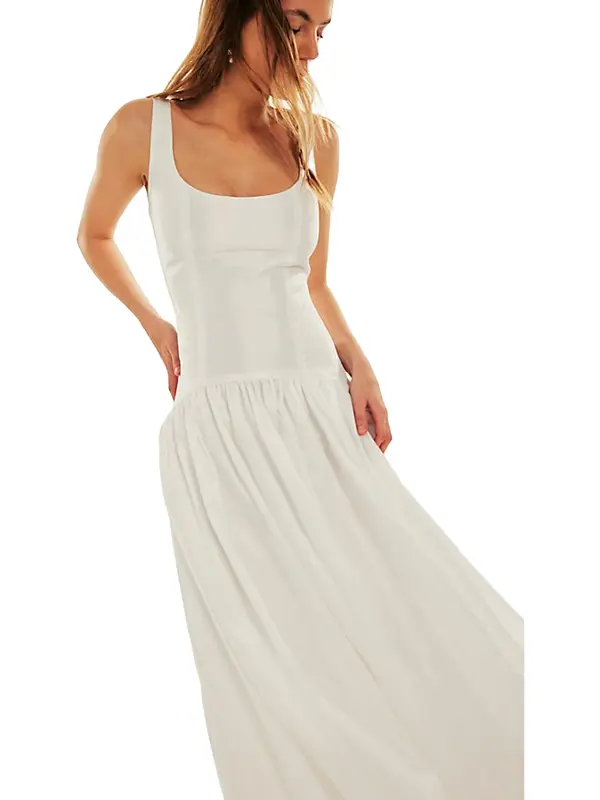 HUTCH The Ridge Maxi Dress - True Ivory