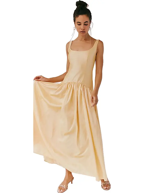 HUTCH The Ridge Maxi Dress - Yellow
