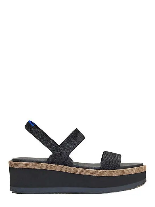 Rothy's Lightweight Wedge Sandals - Black