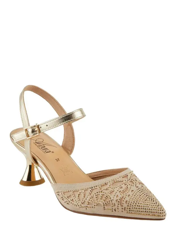 SPRING STEP SHOES Pointed Toe Pumps - Soft Gold