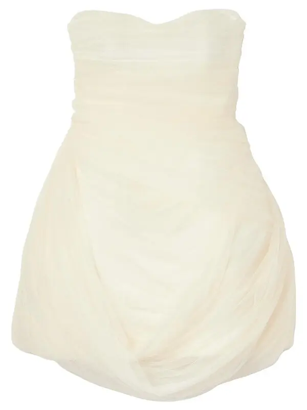 DANIELLE FRANKEL Bernie Strapless Mini Dress - Neutrals