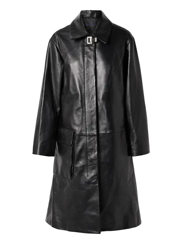 Proenza Schouler Billie Leather Coat - Black
