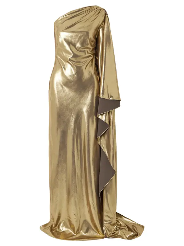 Ralph Lauren Jackeline One-shoulder Gown - Gold