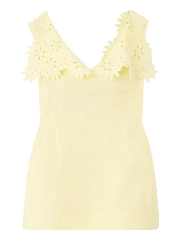 Bottega Veneta Layered Broderie Anglaise Top - Ivory