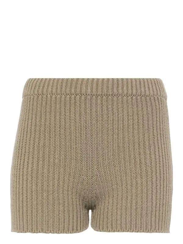 Max Mara Acceso Knit Shorts - Green