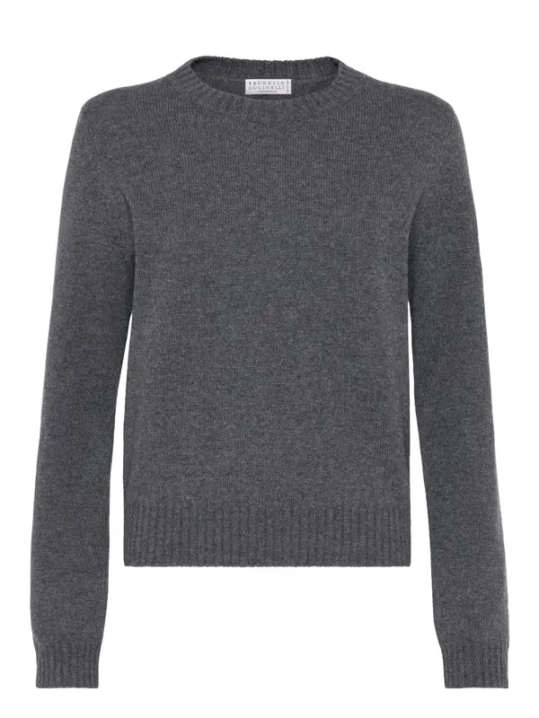 Brunello Cucinelli Crew-neck Cashmere Jumper - Grey